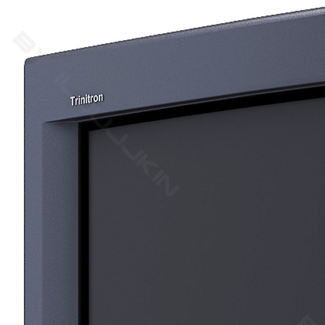 colour tv sony trinitron 3d model