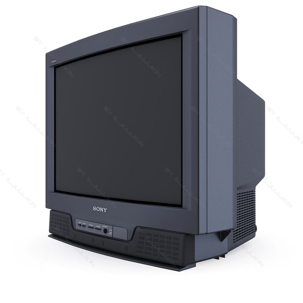 colour tv sony trinitron 3d model