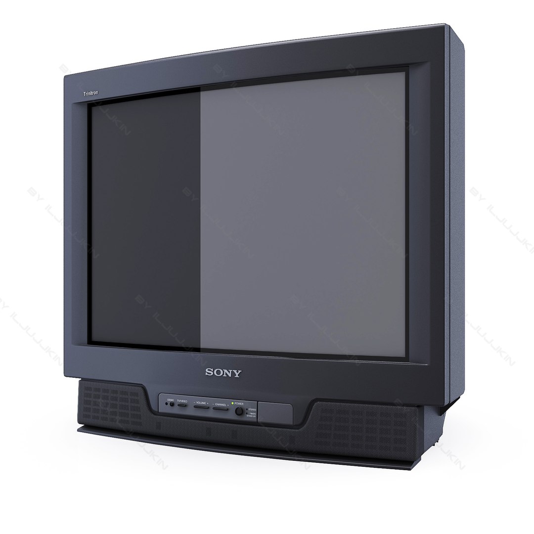 Colour Tv Sony Trinitron 3d Model