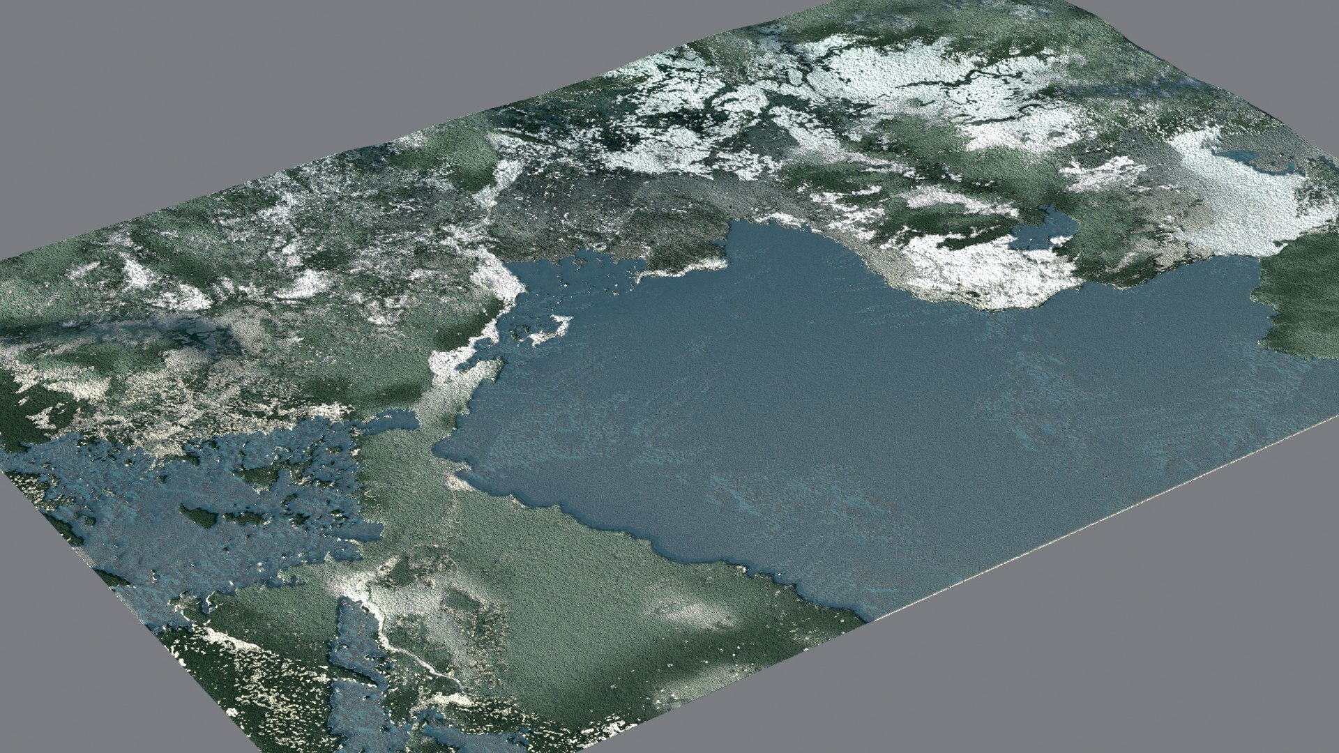 Coast Map 3D Model - TurboSquid 1979342