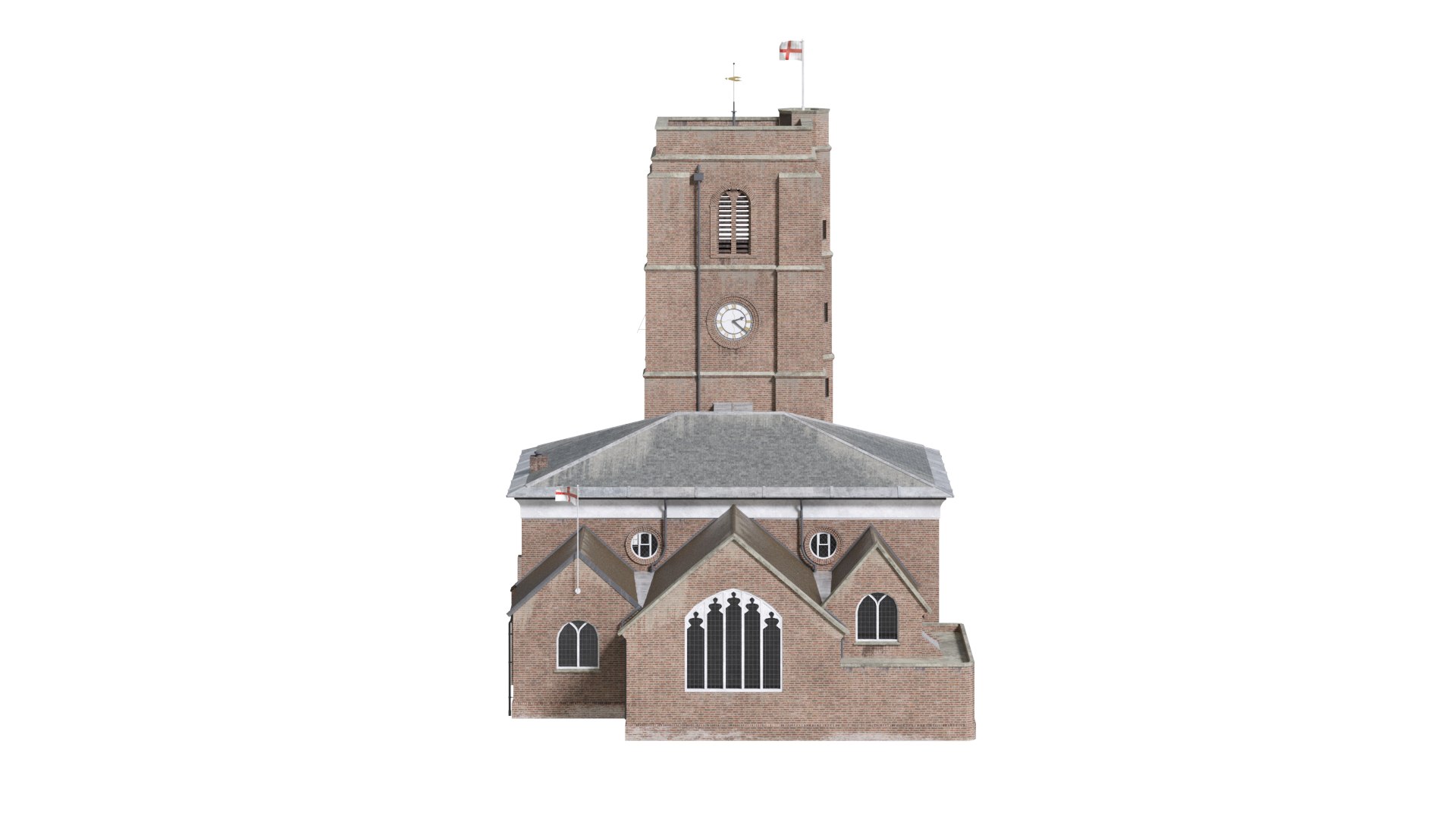 3D England Building Old Church - TurboSquid 2134229
