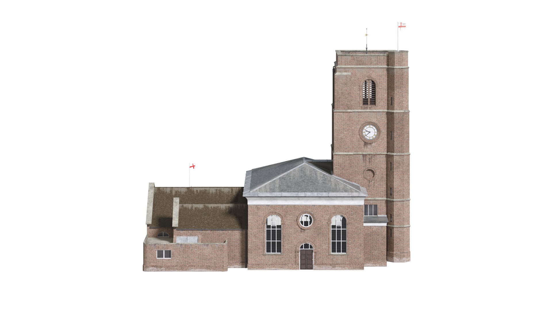 3D England Building Old Church - TurboSquid 2134229