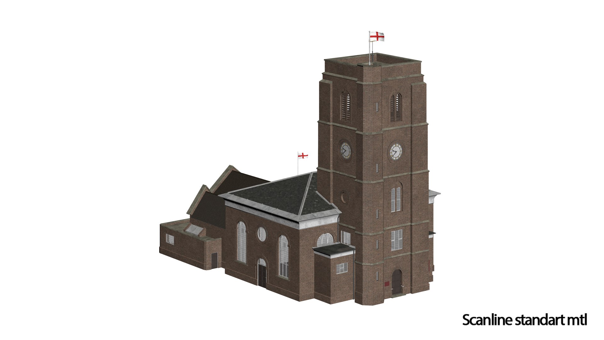 3D England Building Old Church - TurboSquid 2134229