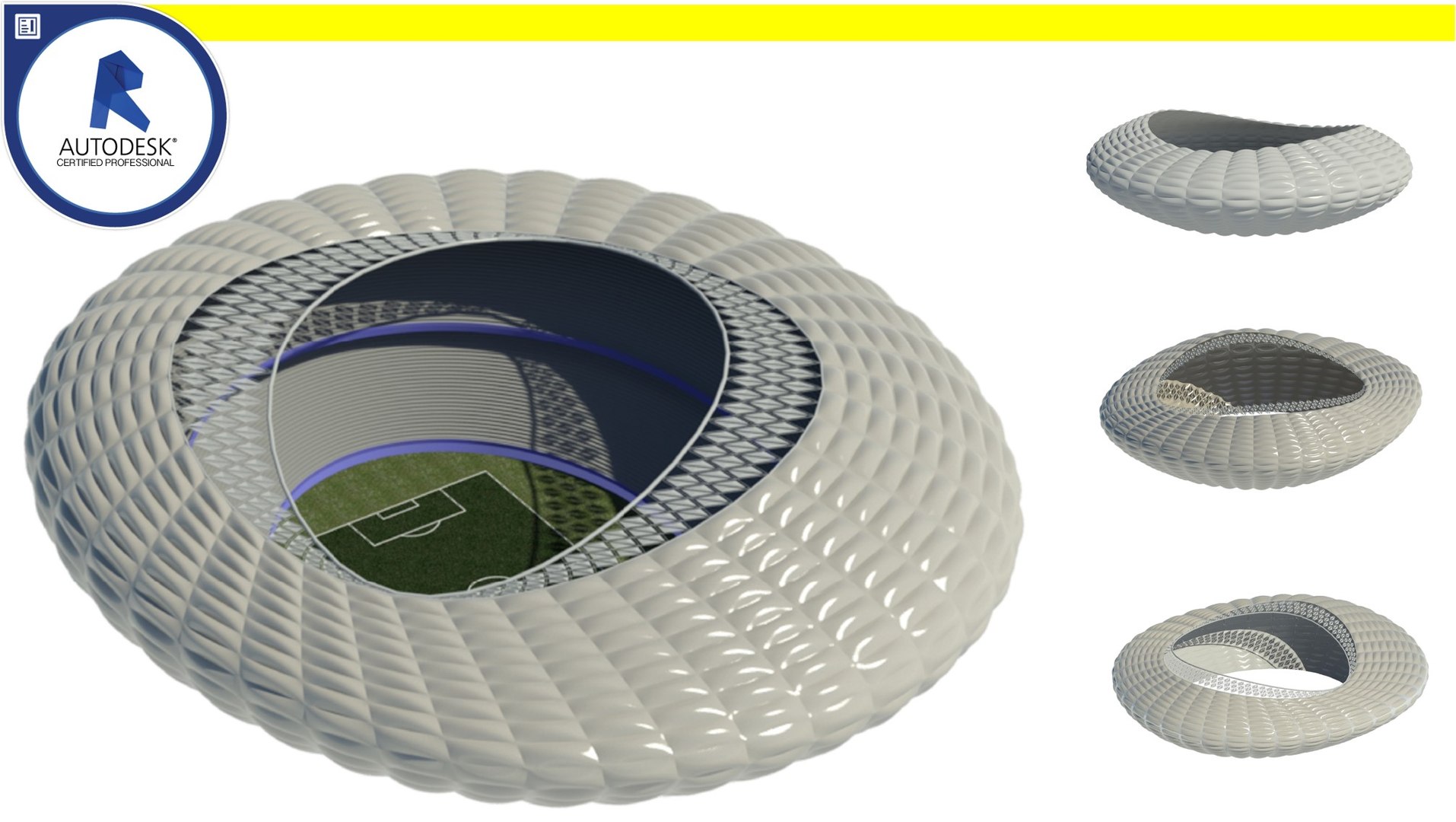 3d parametric stadium - computational model