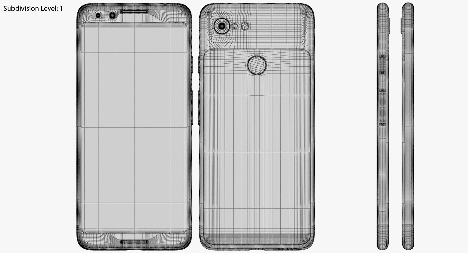 Realistic Google Pixel 3 3D Model - TurboSquid 1335605