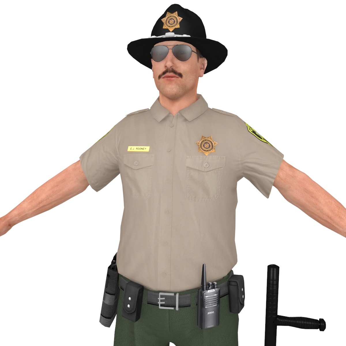 Sheriff man gun model - TurboSquid 1353805