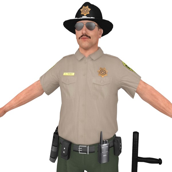 Sheriff man gun model - TurboSquid 1353805