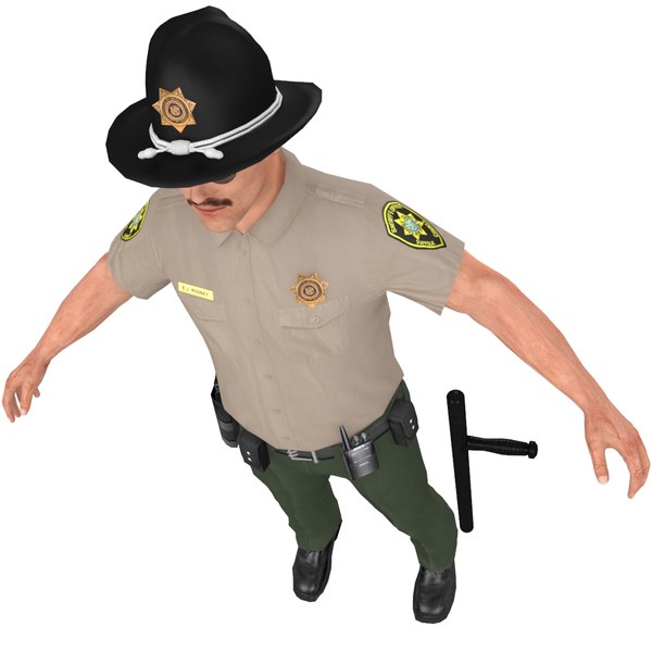 Sheriff man gun model - TurboSquid 1353805
