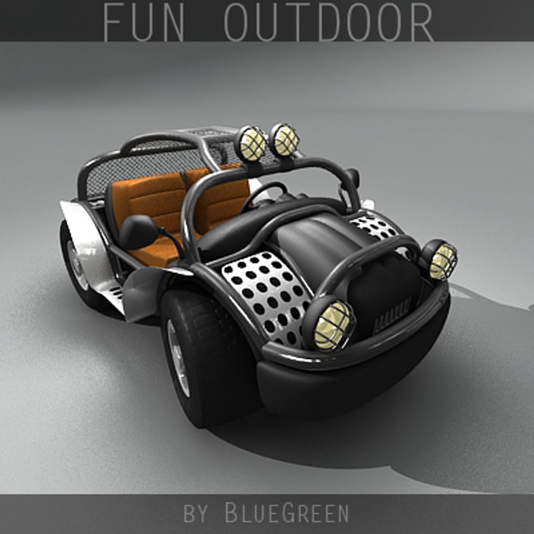 3d Model Of Cartoon Outdoor