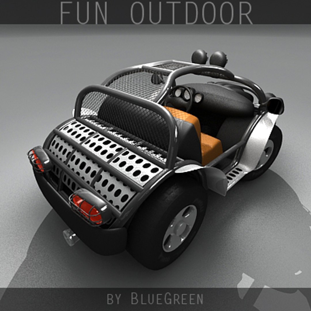 3d Model Of Cartoon Outdoor