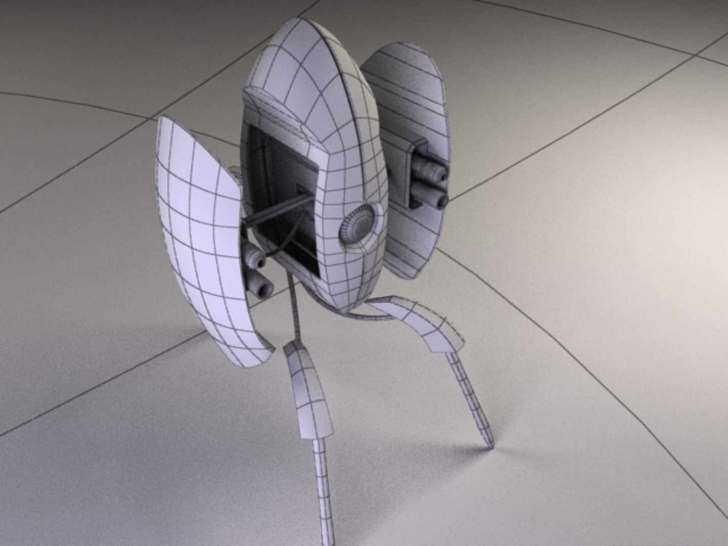 3d Model Turret Portal