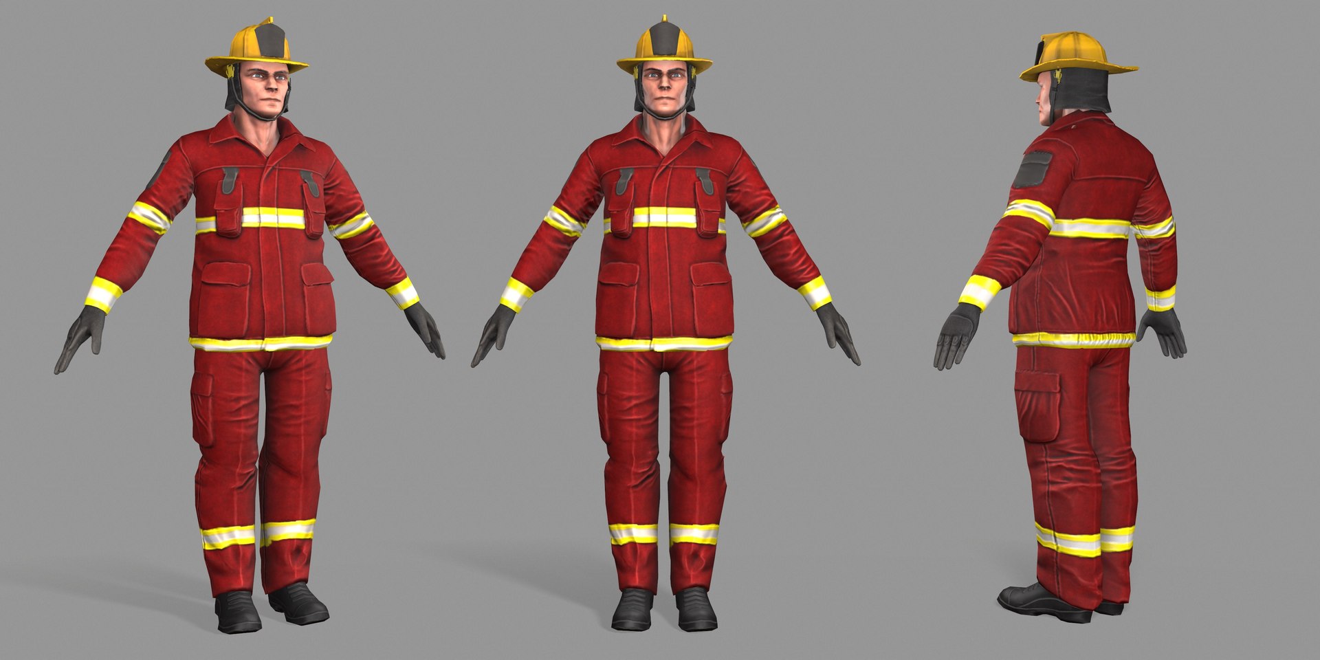 3D model fireman - TurboSquid 1331821