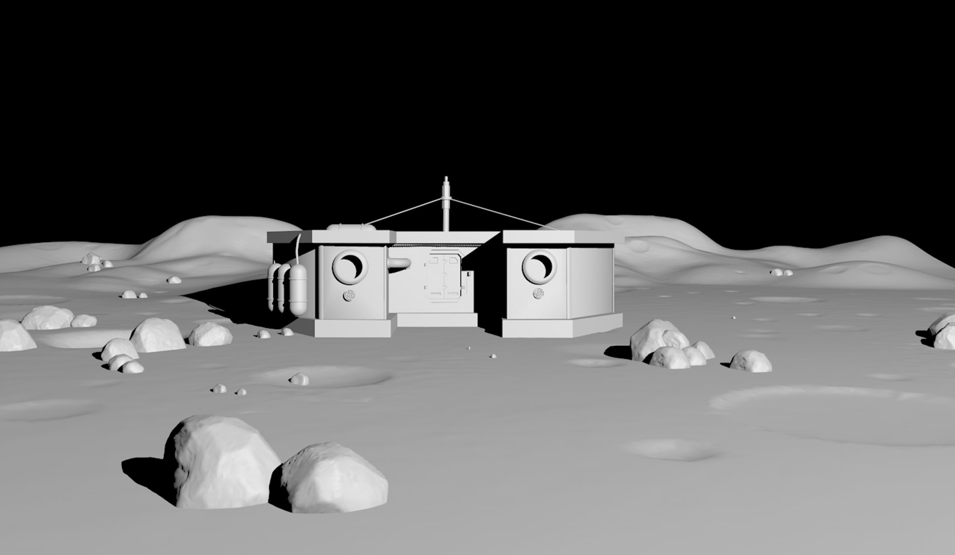 3d Moon House