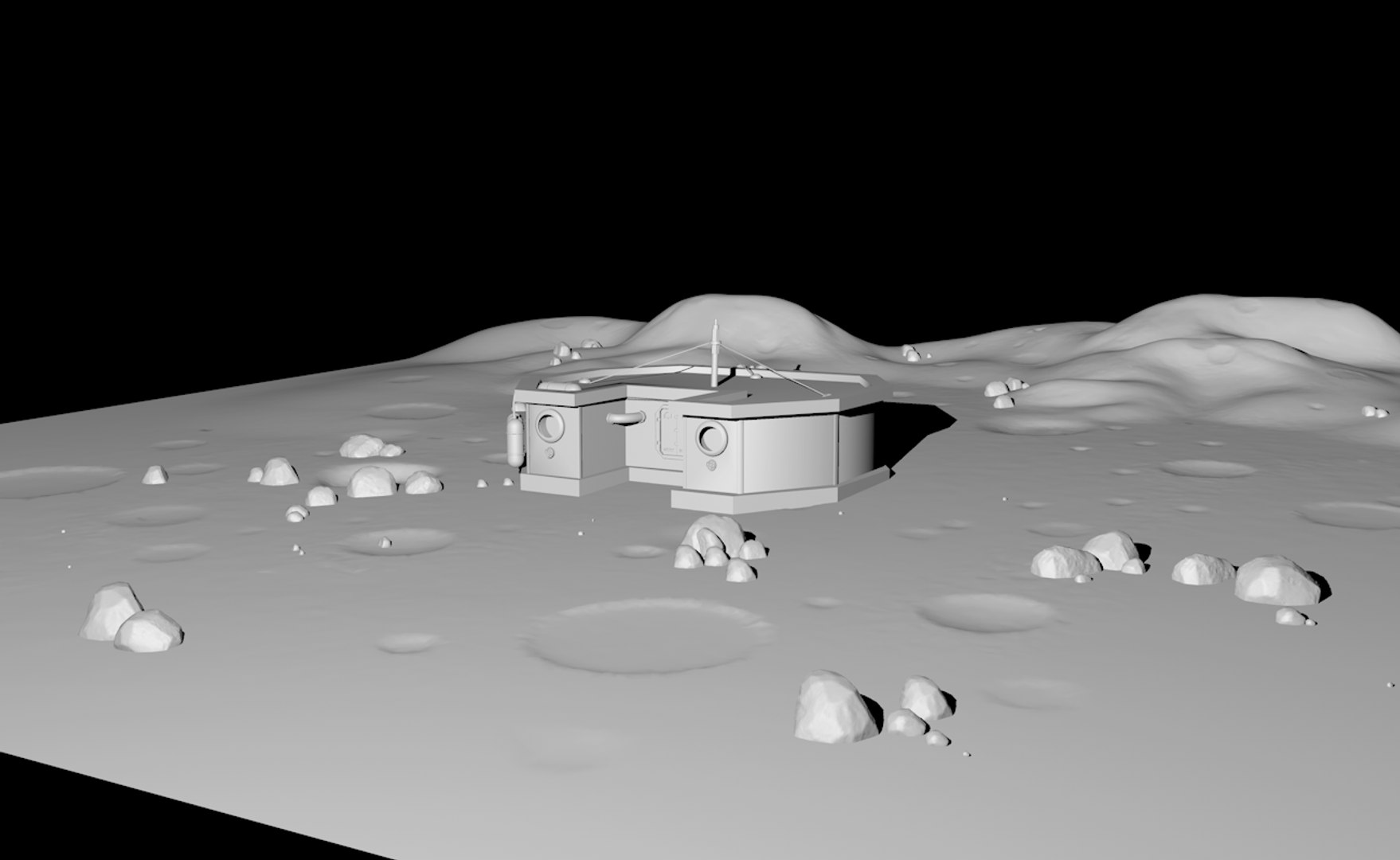 3d Moon House