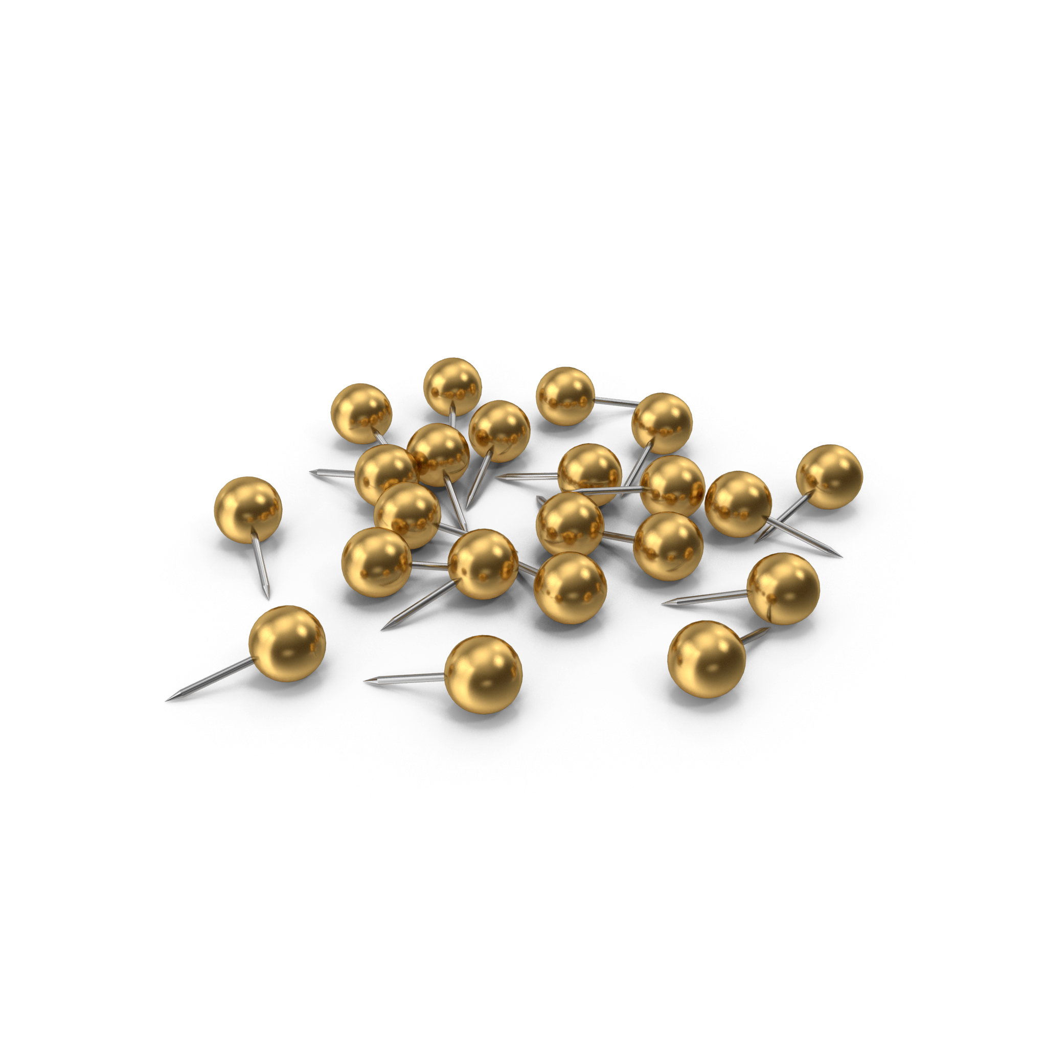 Pile Of Sphere Push Pins 3D model - TurboSquid 1891382