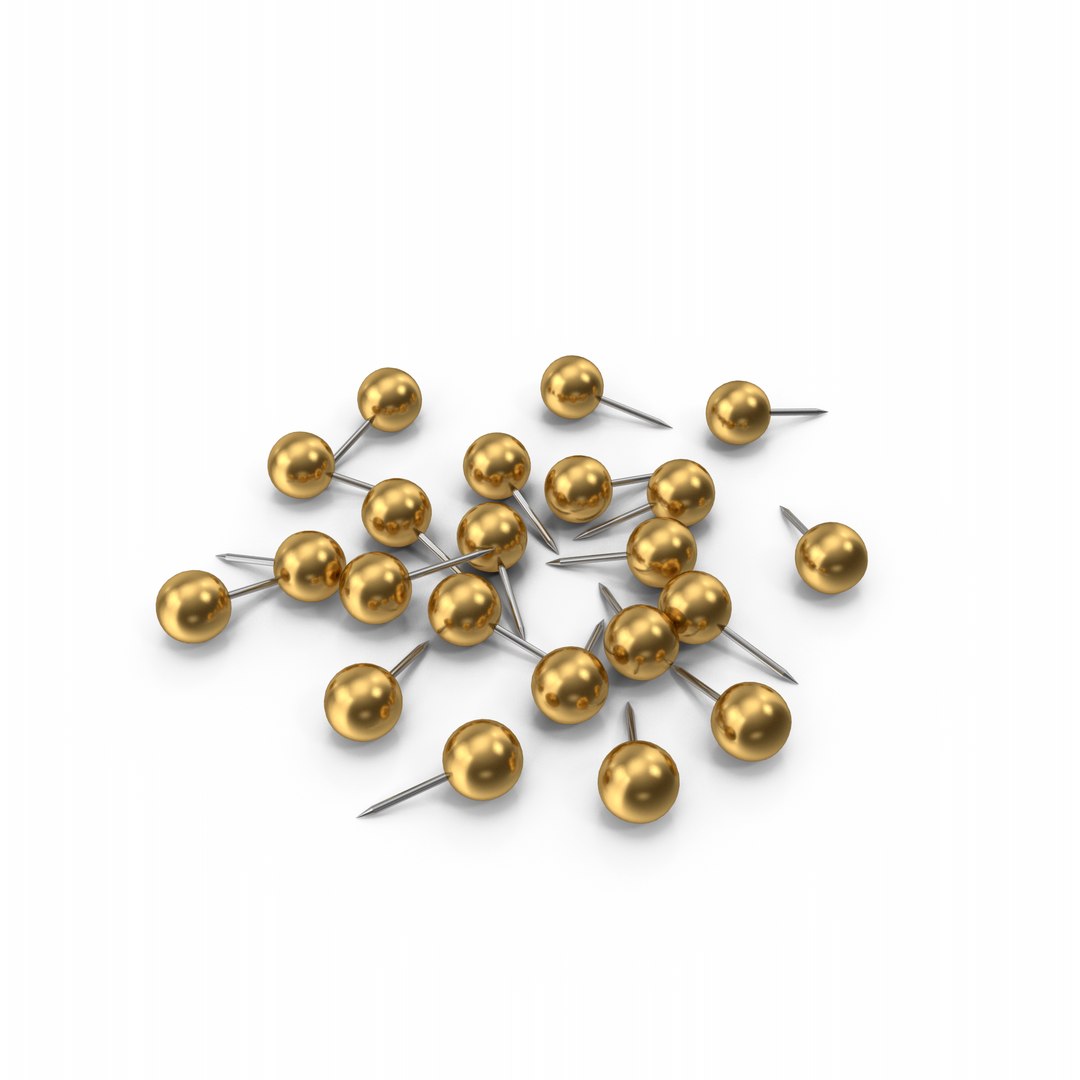 Pile Of Sphere Push Pins 3D model - TurboSquid 1891382