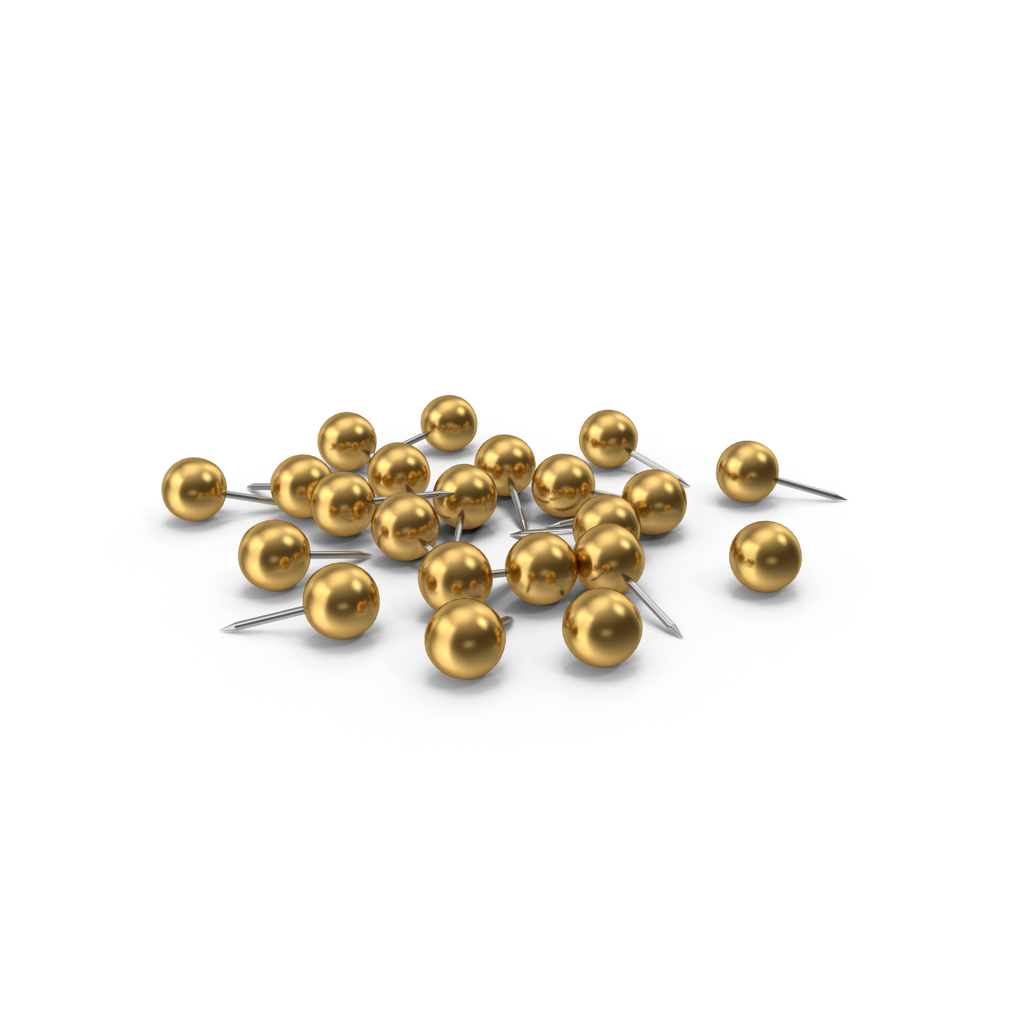 Pile Of Sphere Push Pins 3D model - TurboSquid 1891382