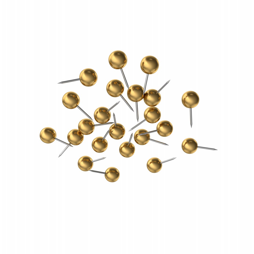 Pile Of Sphere Push Pins 3D model - TurboSquid 1891382