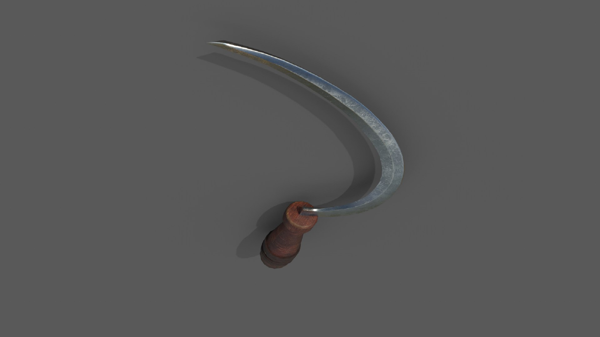 Sickle Tool Of Labor PBR Low-poly 3D Model Low-poly 3D Model 3D Model ...