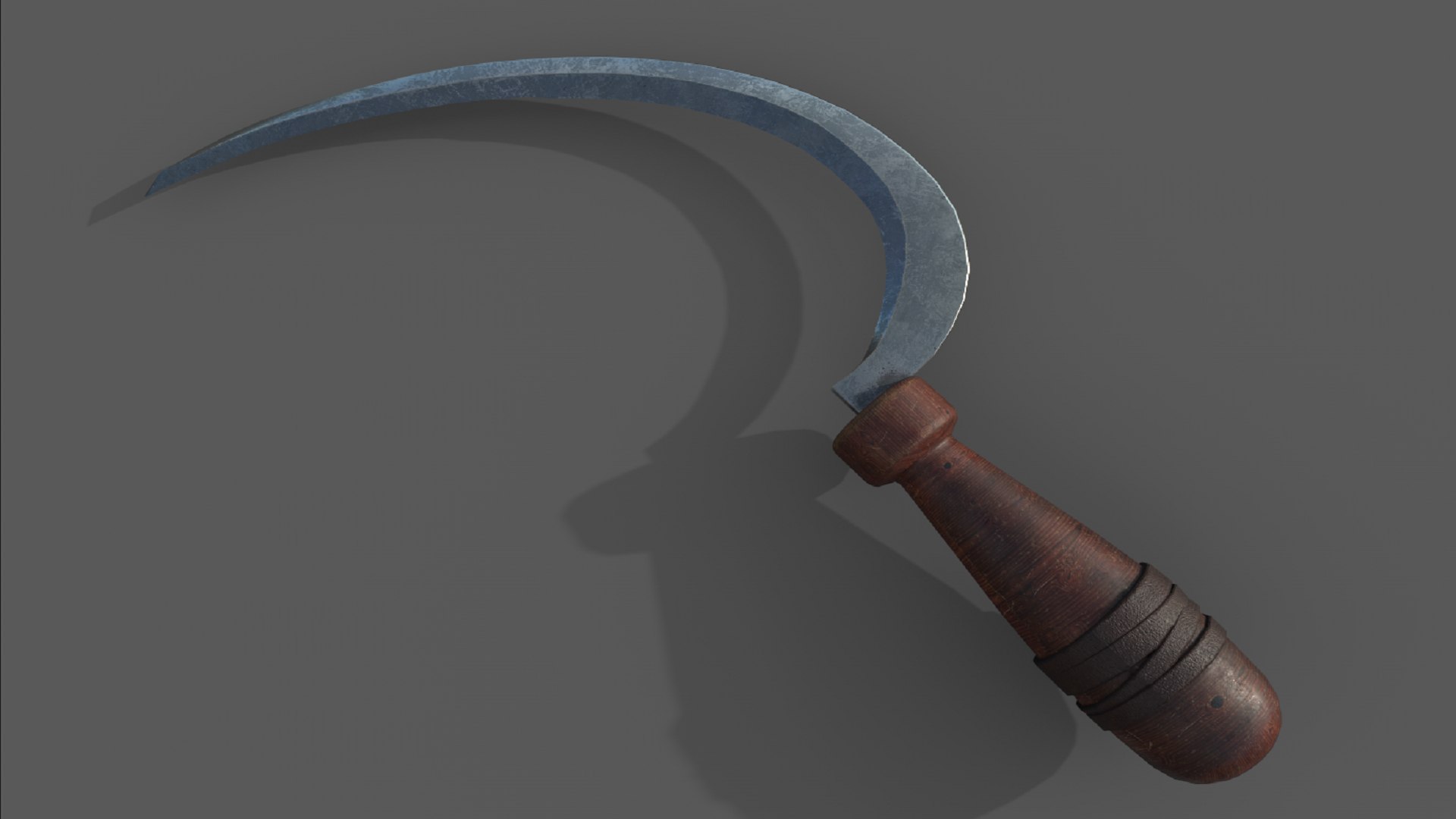 Sickle Tool Of Labor PBR Low-poly 3D Model Low-poly 3D Model 3D Model ...