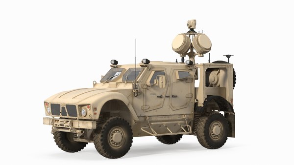 modelo 3d Oshkosh M-ATV con sistema X-MADIS Anti Drone Rigged ...