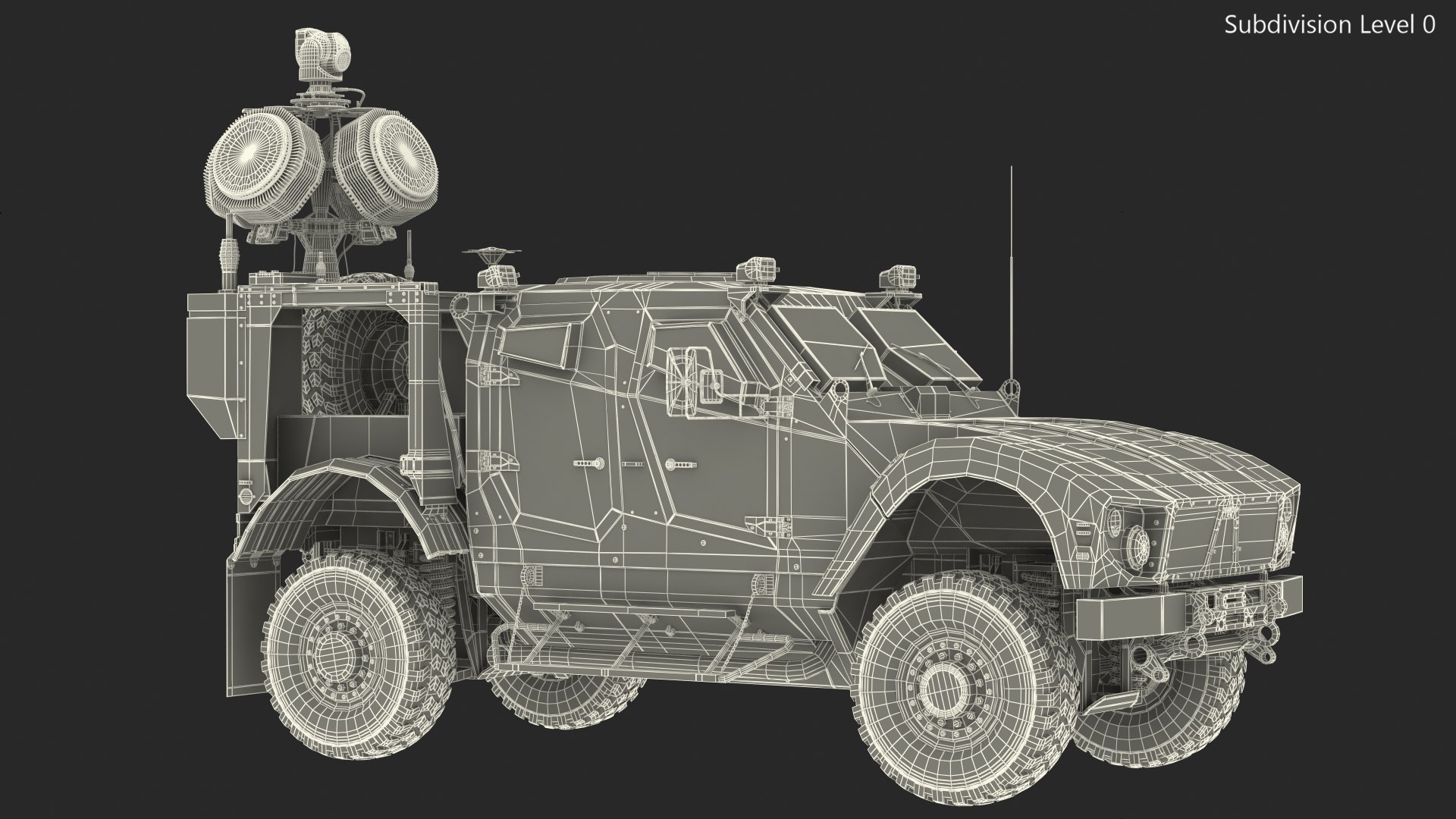 3D Model Oshkosh M-ATV With X-MADIS Anti Drone System Rigged ...