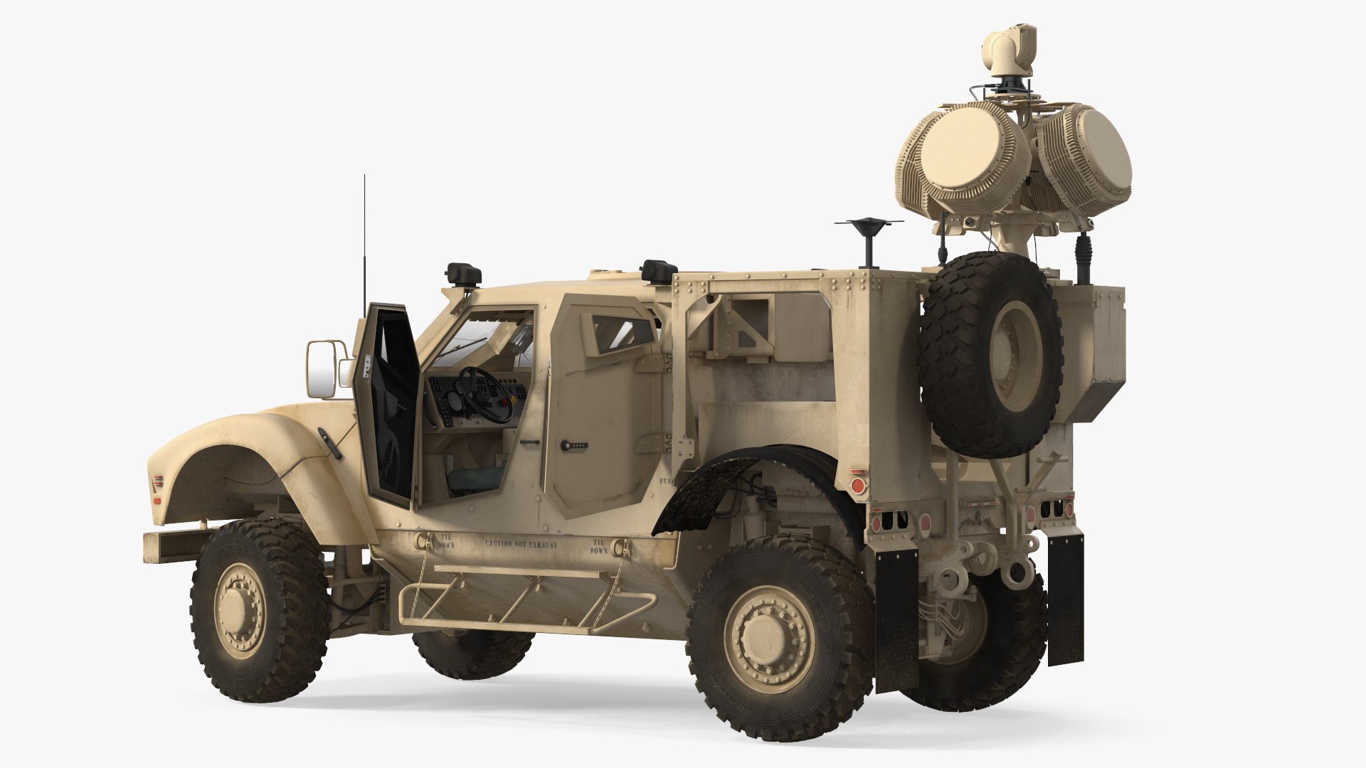 3D model Oshkosh M-ATV with X-MADIS Anti Drone System Rigged ...