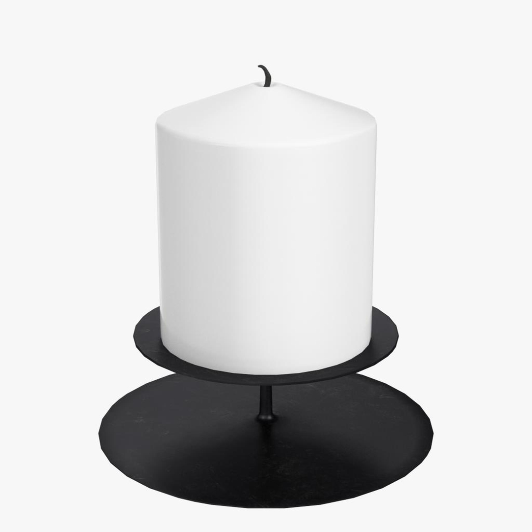 Small Candle Stand 3D Model - TurboSquid 1343042