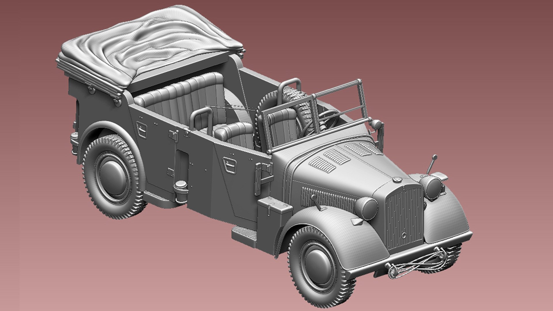 3D Horch 901 Model - TurboSquid 1957673
