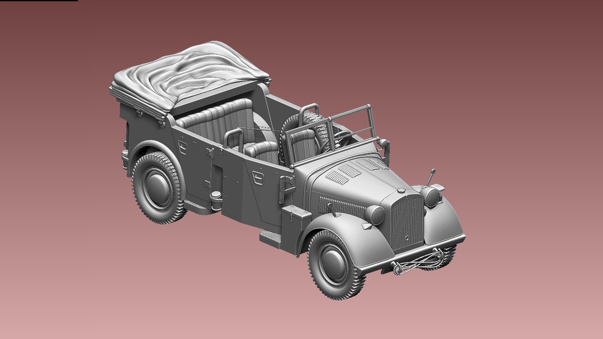 3D Horch 901 Model - TurboSquid 1957673