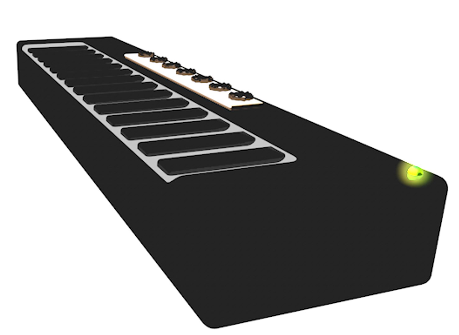 3d stylized keyboard