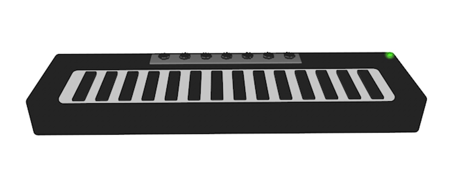 3d stylized keyboard