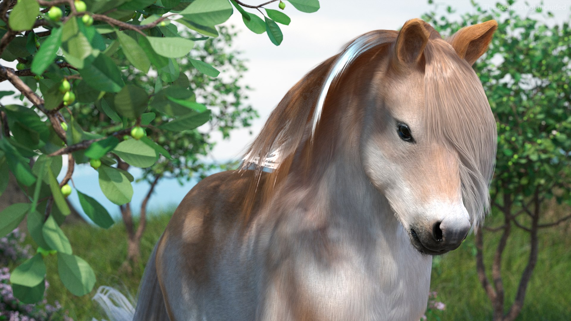 Galloping Pony With Long Mane Fur 3D - TurboSquid 2236580