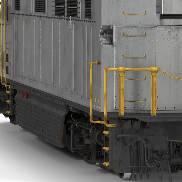 3d model diesel electric locomotive generic