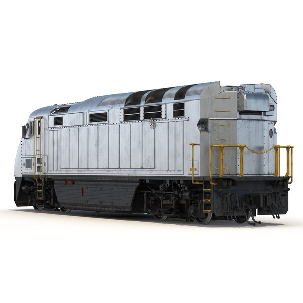 3d model diesel electric locomotive generic