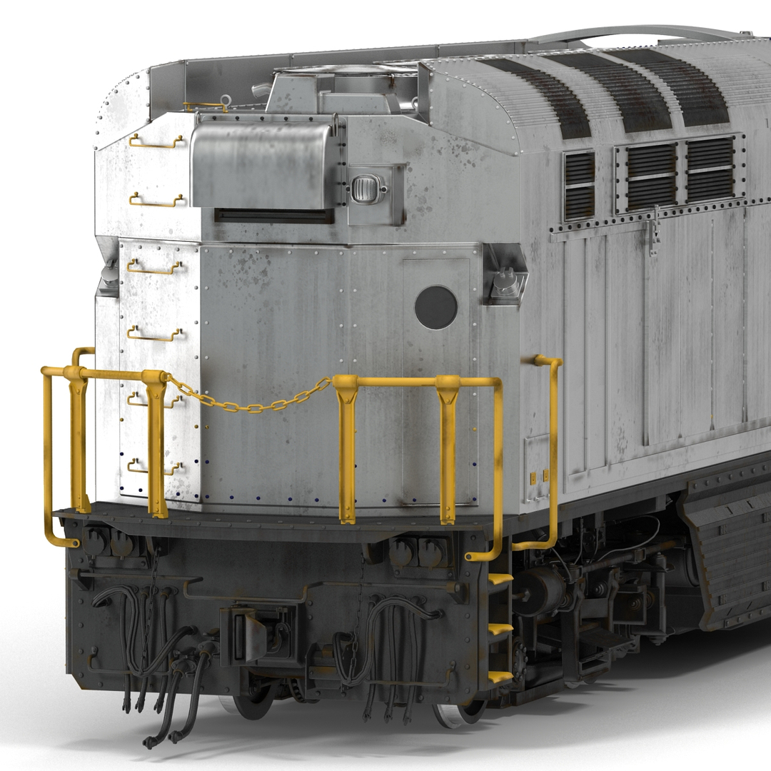 3d model diesel electric locomotive generic
