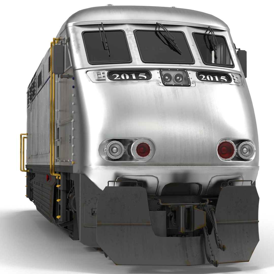 3d model diesel electric locomotive generic