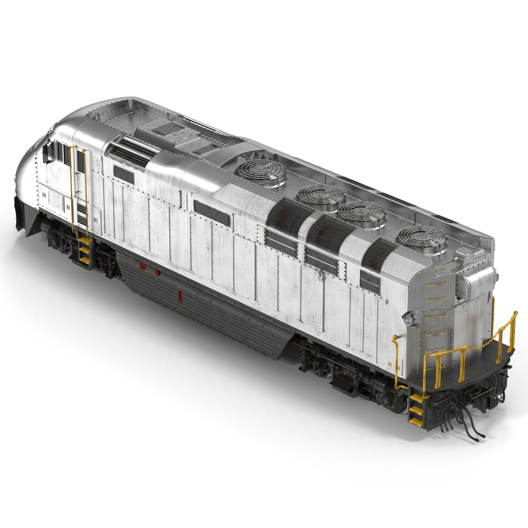 3d model diesel electric locomotive generic