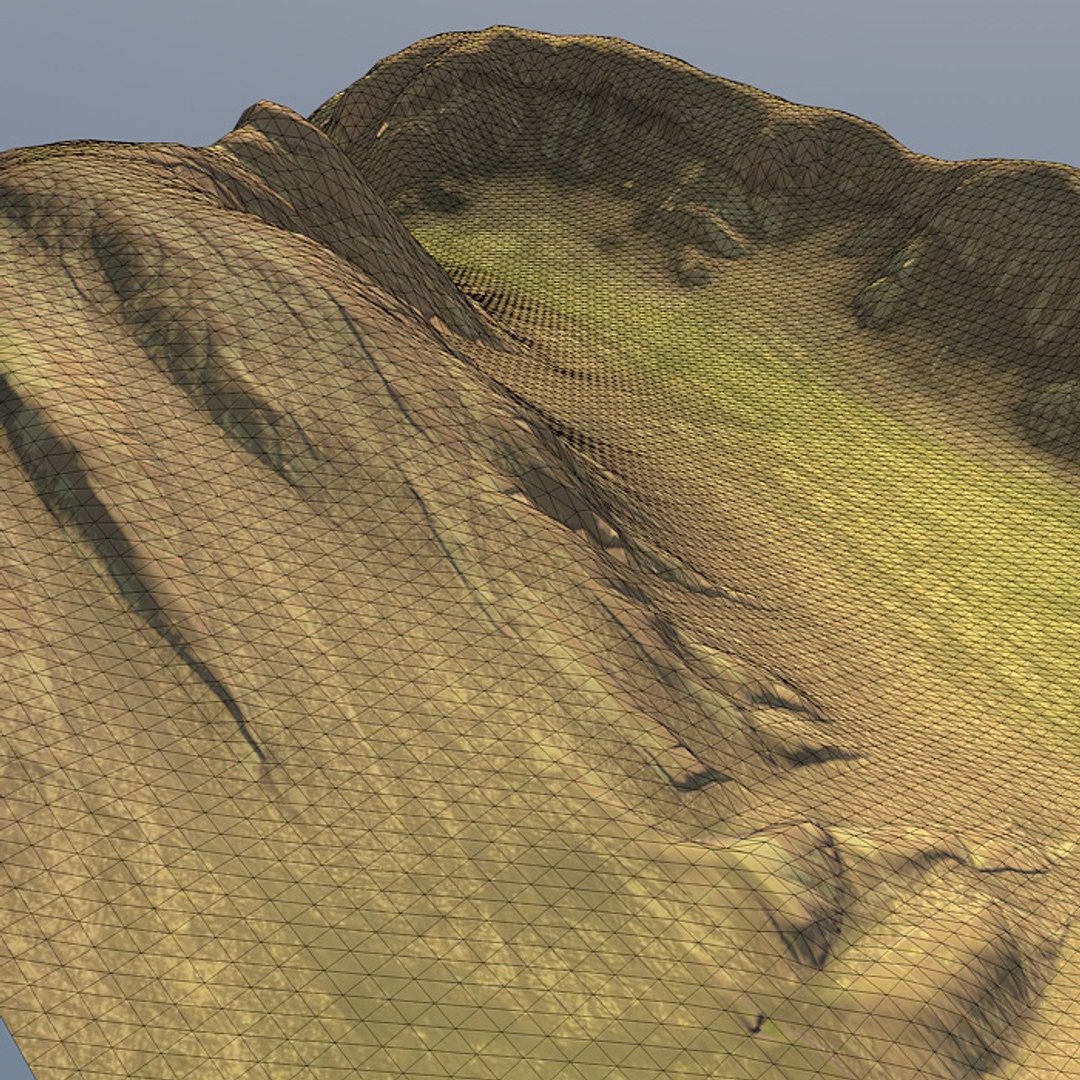 3d Canyon Maps Terrain Model