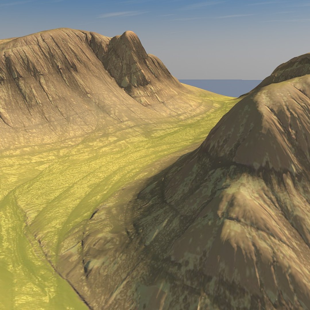 3d Canyon Maps Terrain Model