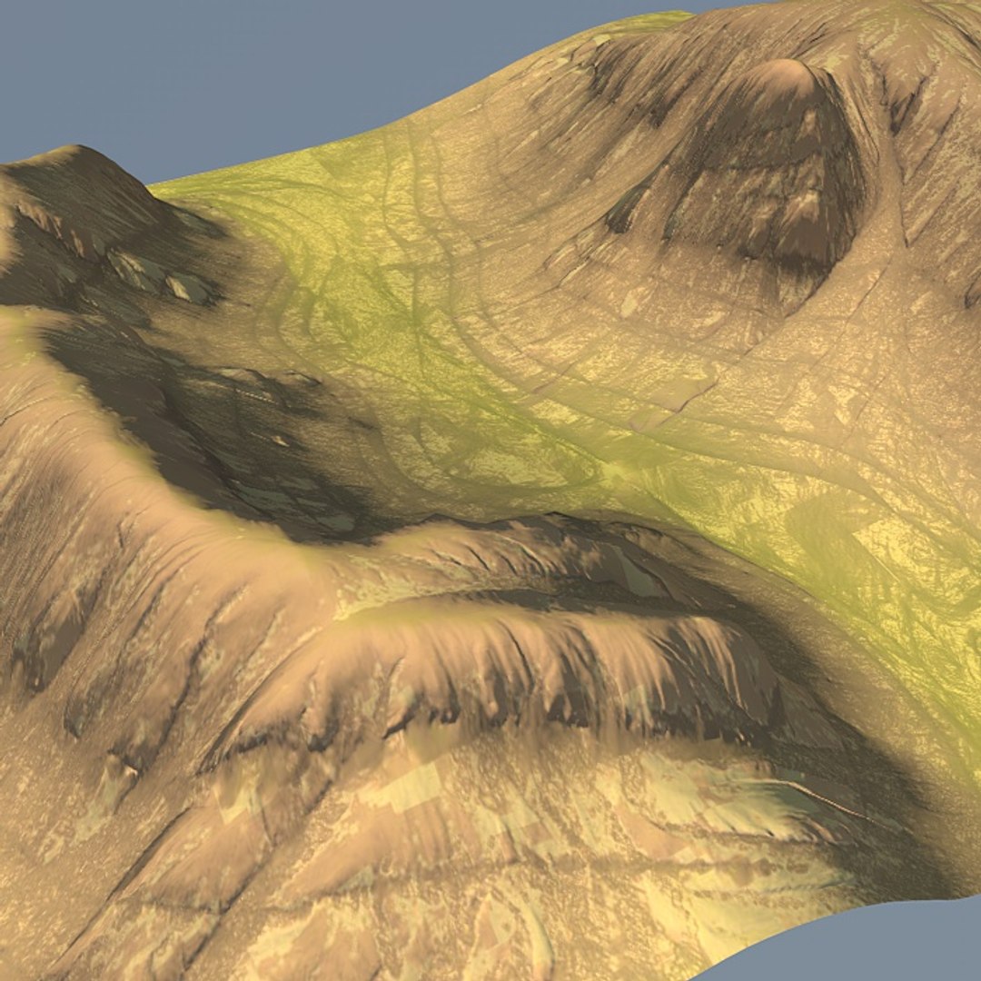 3d Canyon Maps Terrain Model