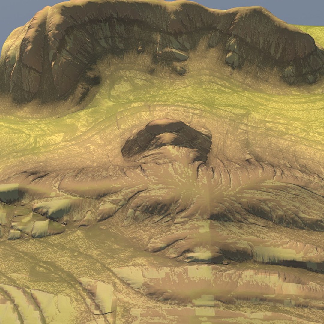 3d Canyon Maps Terrain Model