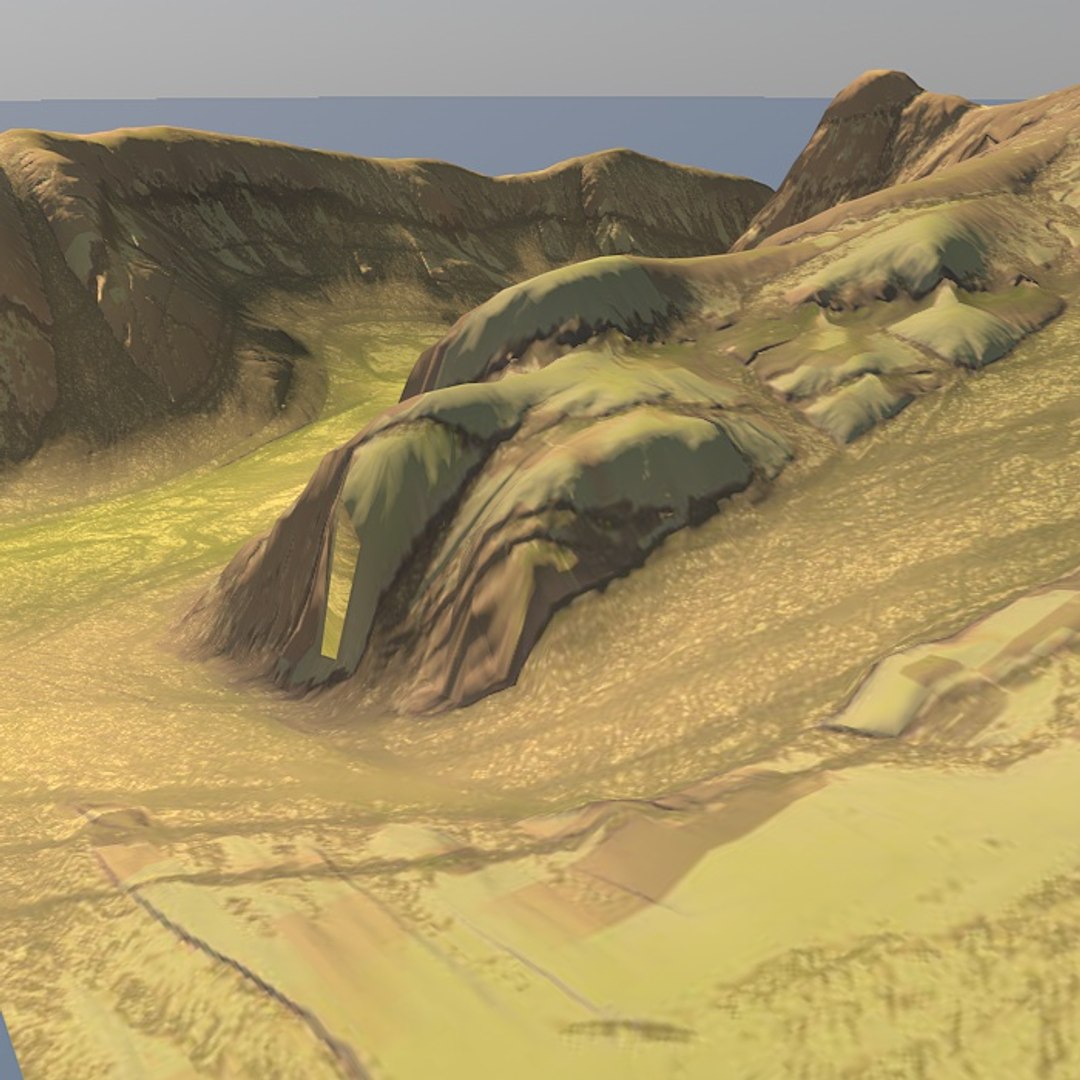 3d Canyon Maps Terrain Model