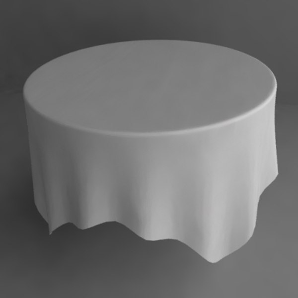 table cloth tablecloth 3d obj