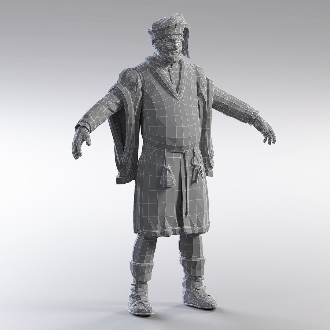 Medieval Merchant Version 3d Max
