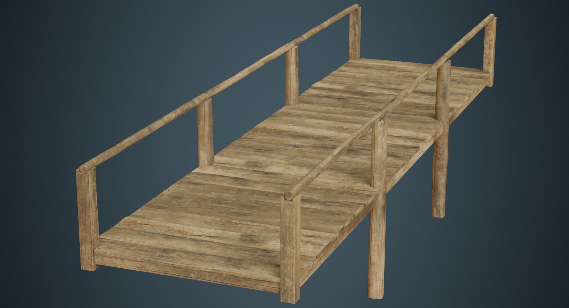 Plank Bridge 2a 3D - TurboSquid 1523363