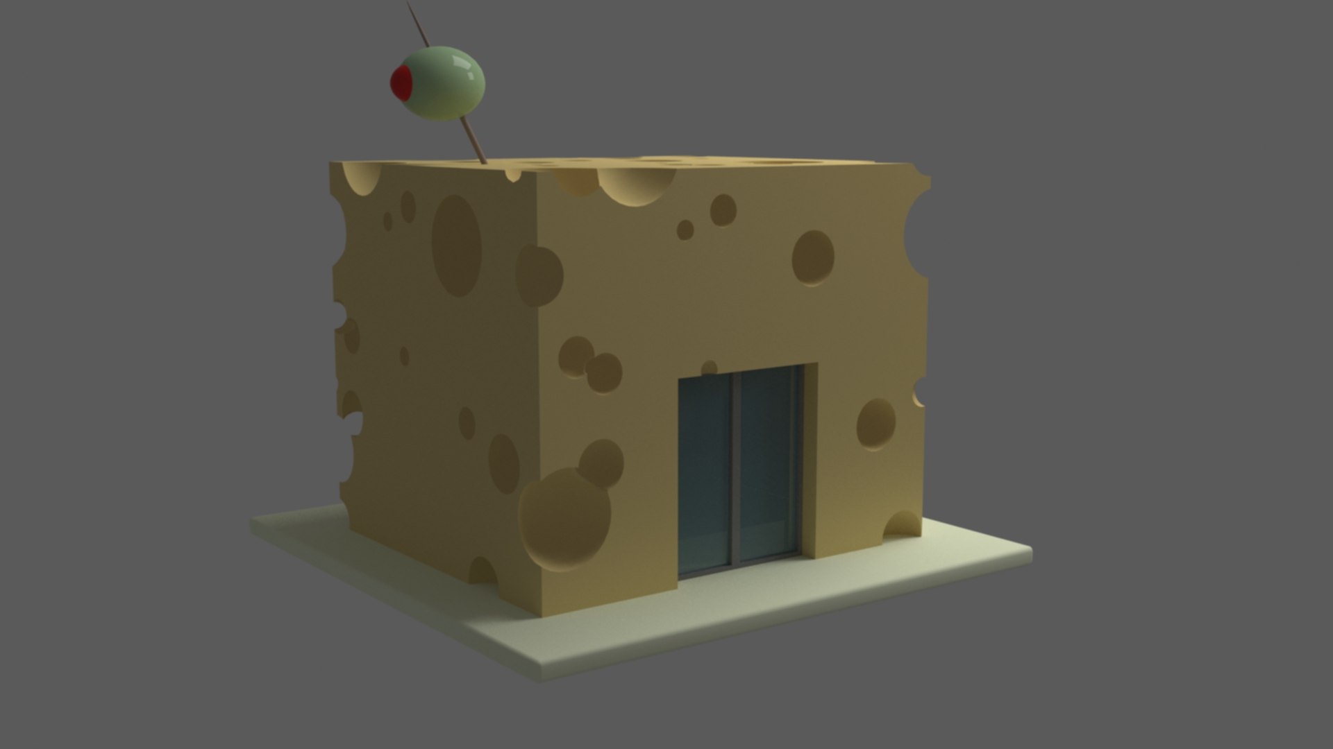 3D Cheese House - TurboSquid 1324610