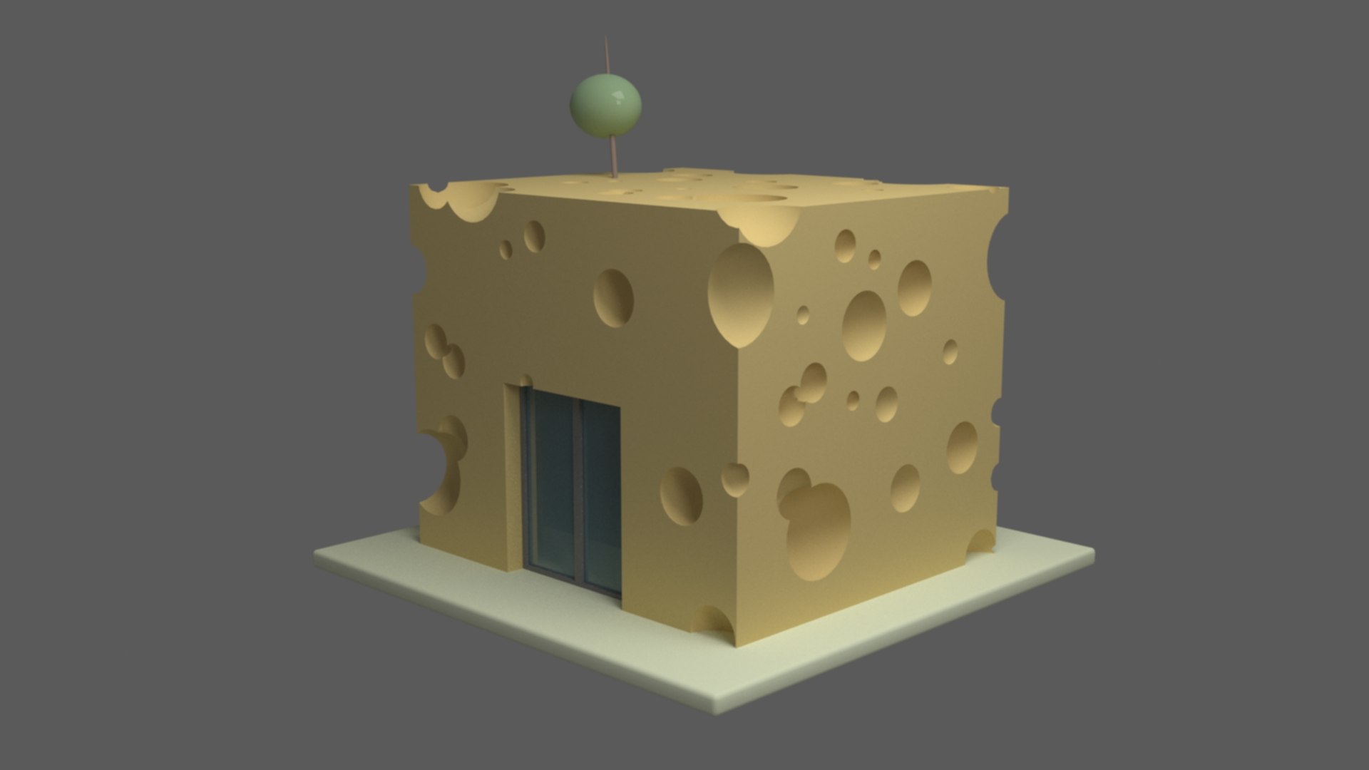 3D Cheese House - TurboSquid 1324610