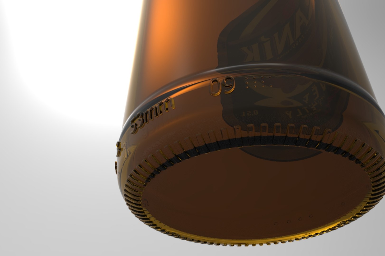 Branik Beer Bottle 3D - TurboSquid 1241047