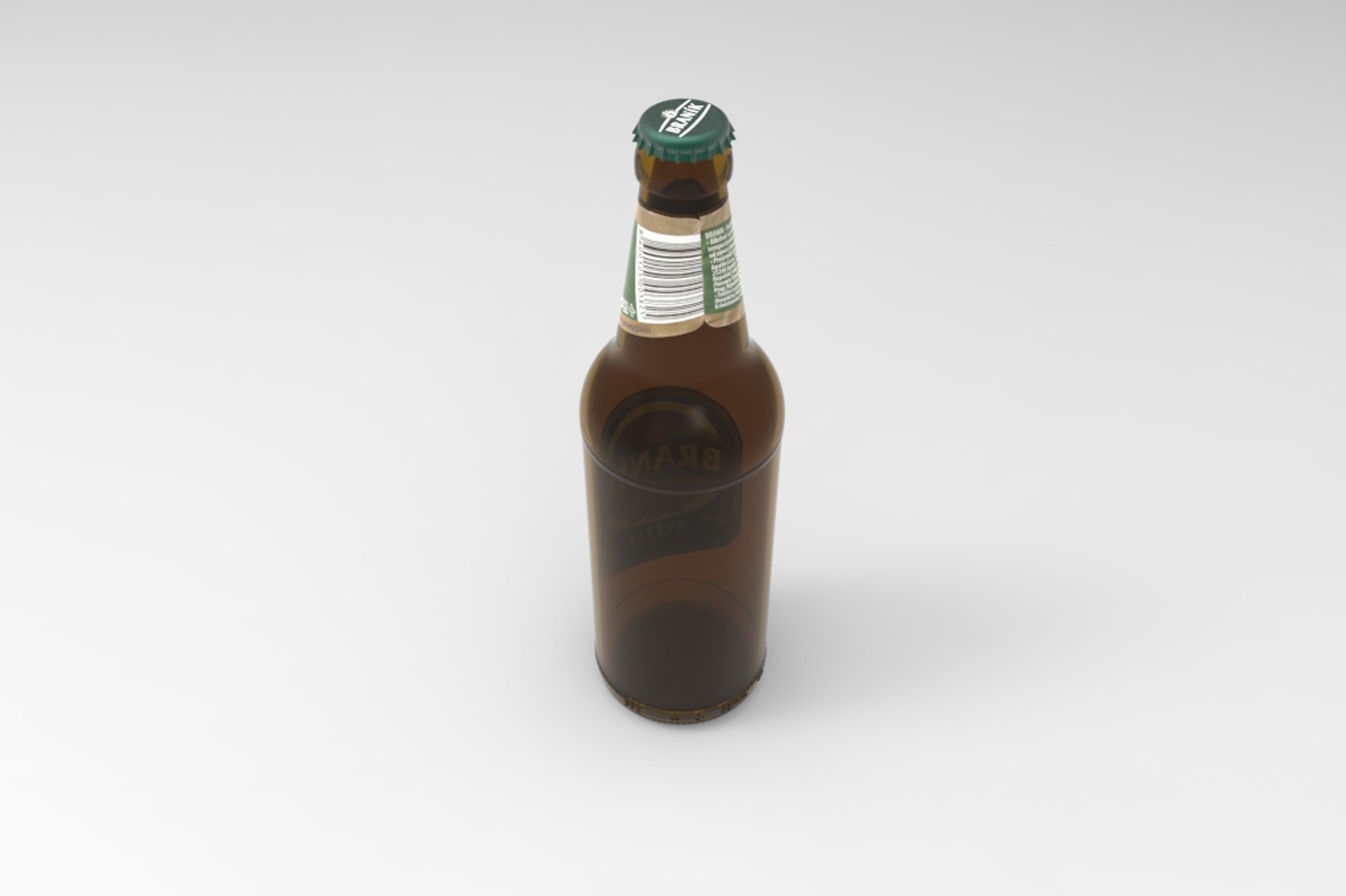 Branik Beer Bottle 3D - TurboSquid 1241047